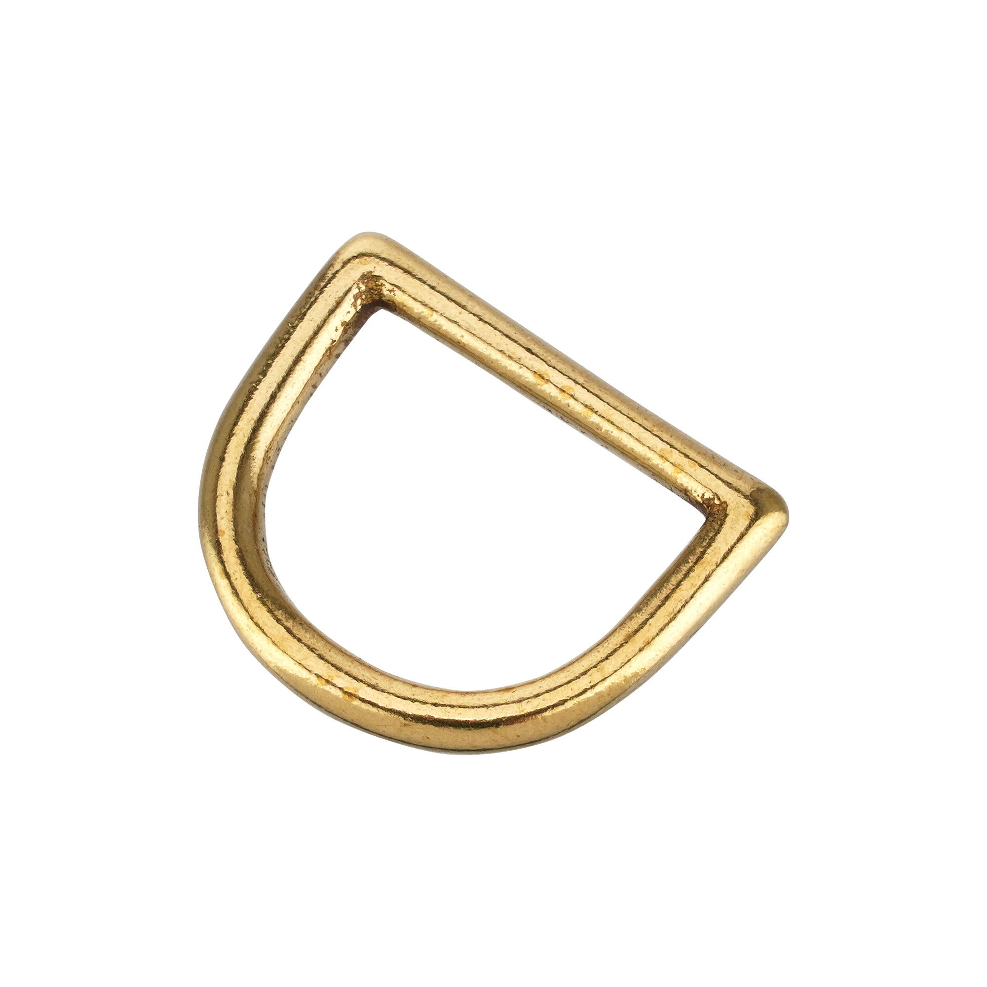 Welded D-Ring - Brass Polished